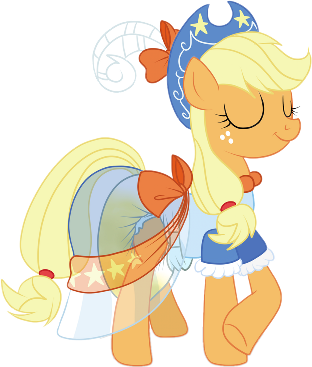 Download HD Applejack Sticker - Cartoon Transparent PNG Image - NicePNG.com