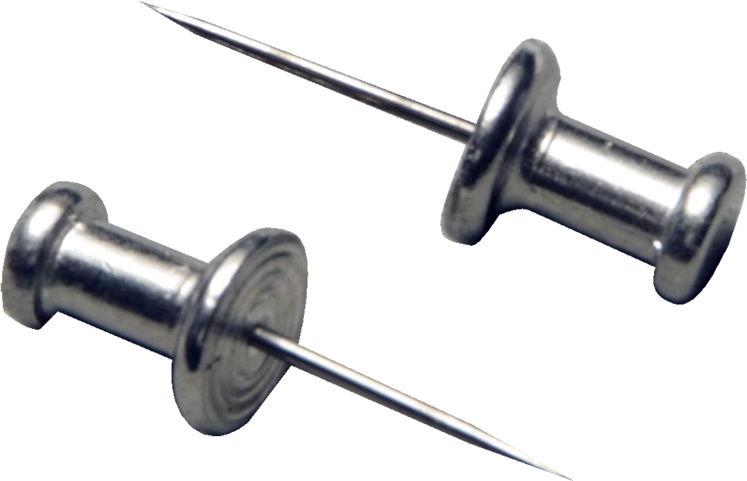 Download HD Drawing Pin Metal Steel Tool - Aluminum Head Push Pins ...
