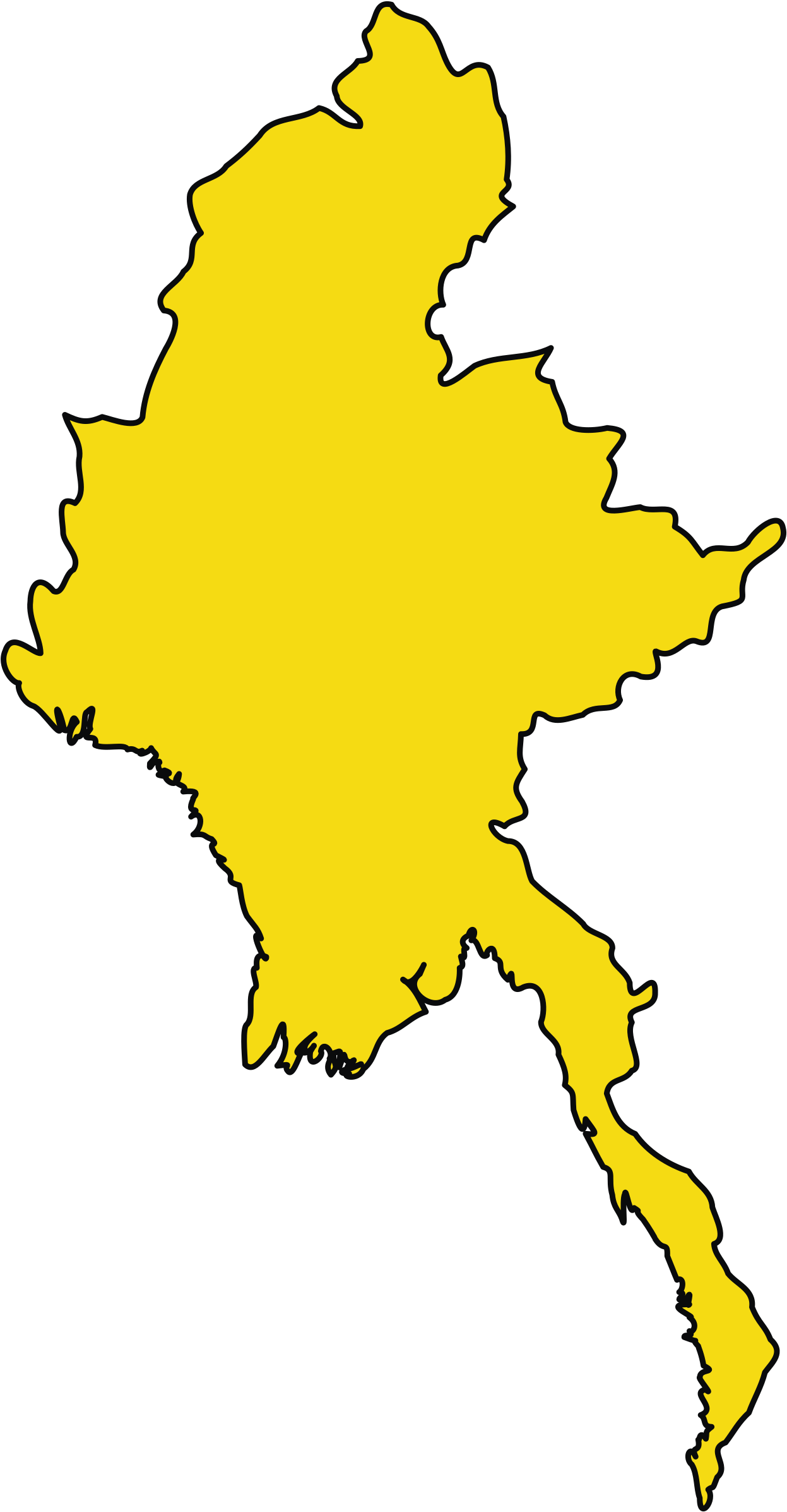 Download HD Myanmar Map Png - Myanmar Clipart Transparent PNG Image ...