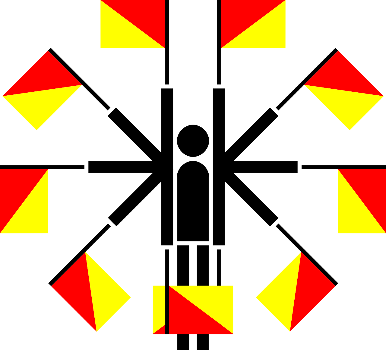 Download Flag Semaphore, International Maritime Signal Flags, - HD ...