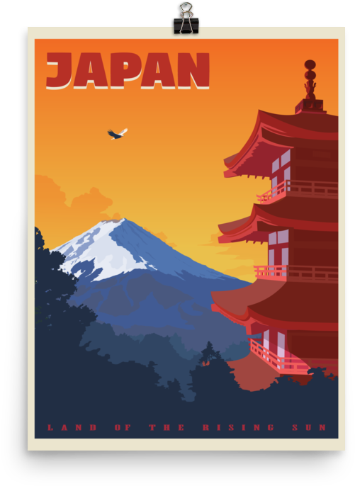 Download HD Land Of The Rising Sun - Poster Transparent PNG Image ...