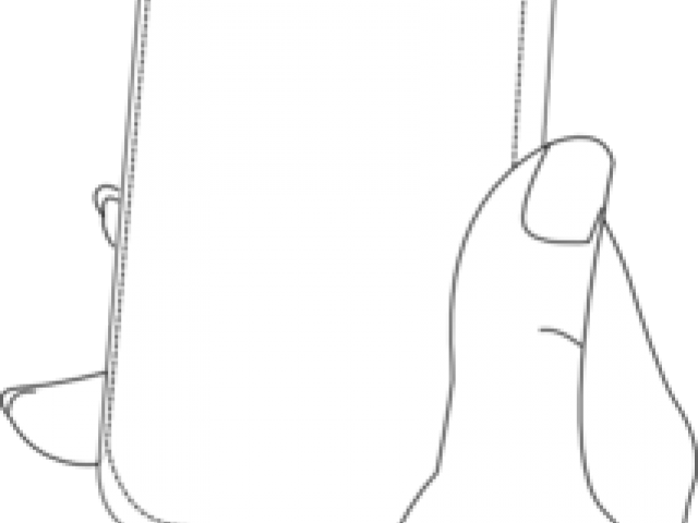 Download Drawn Iphone Hand Holding - Illustration - HD Transparent PNG ...
