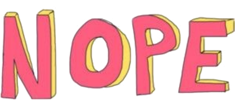 Download Nope Sticker - Nope Tumblr Png - HD Transparent PNG - NicePNG.com