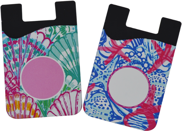 Download HD Custom Logo 3m Sticker Silicone Mobile Phone Card Holder ...