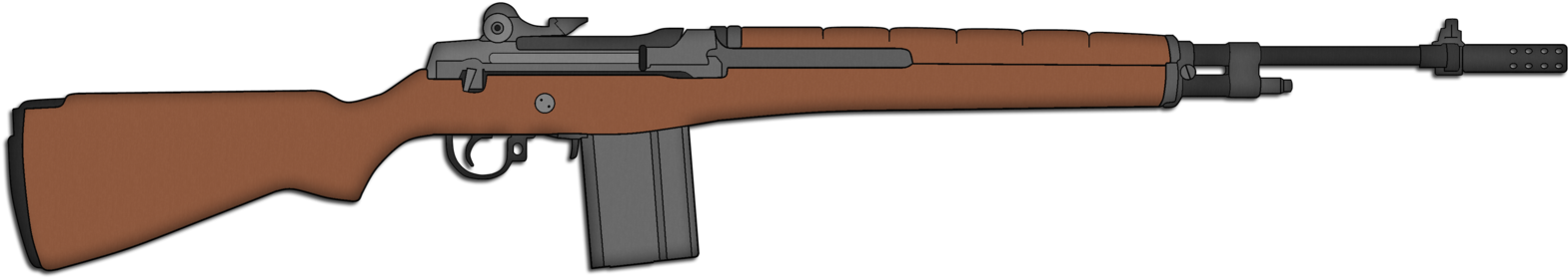 Download Gun Clipart Musket - M14 Rifle 2d - HD Transparent PNG ...