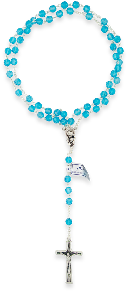 Download HD Beautiful Catholic Rosary With Rosette Beads And Gold-tone ...