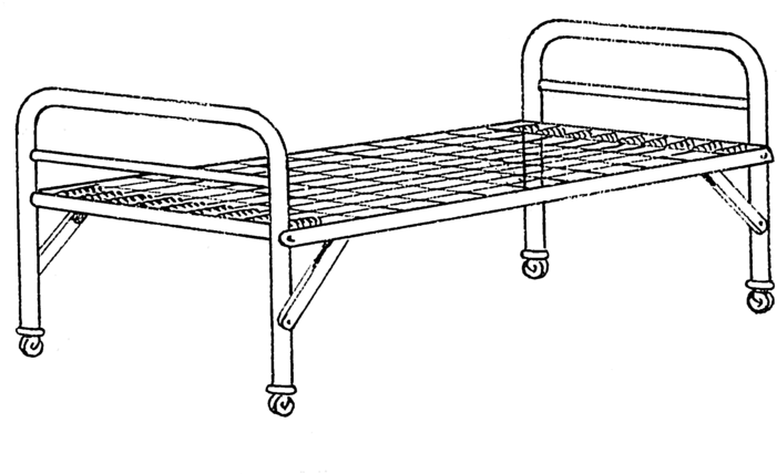 Download Cot Transparent Background - Cot Clipart Black And White - HD ...