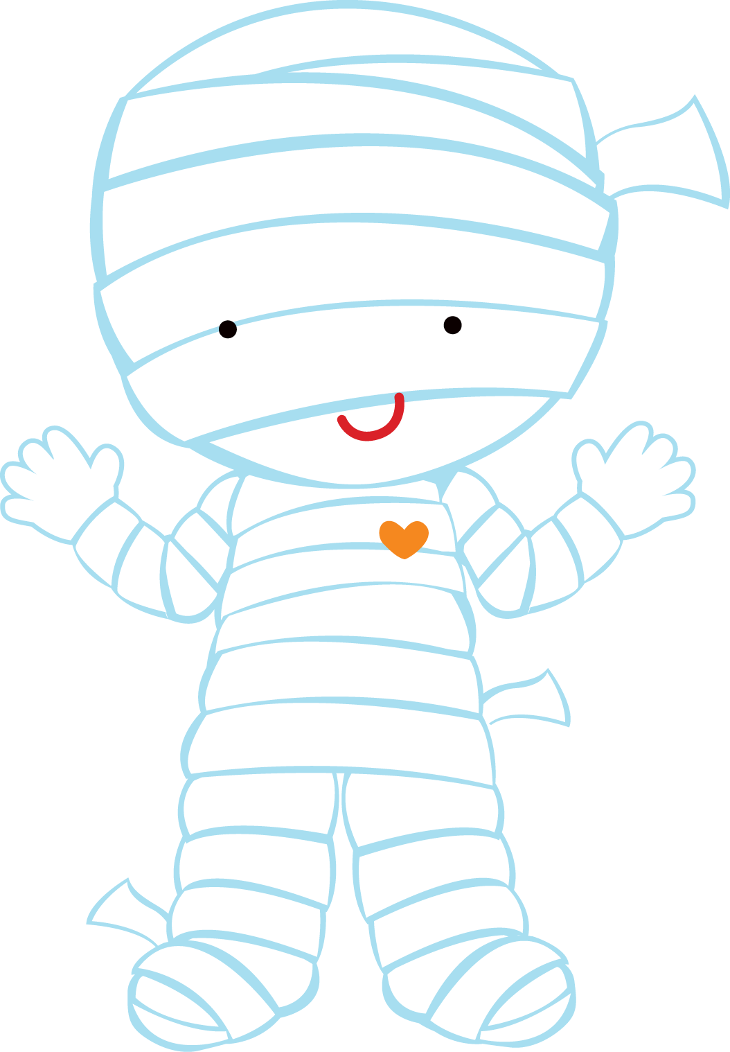 Download HD Halloween Baby Mummy Clipart - Halloween Baby Mummy Png ...