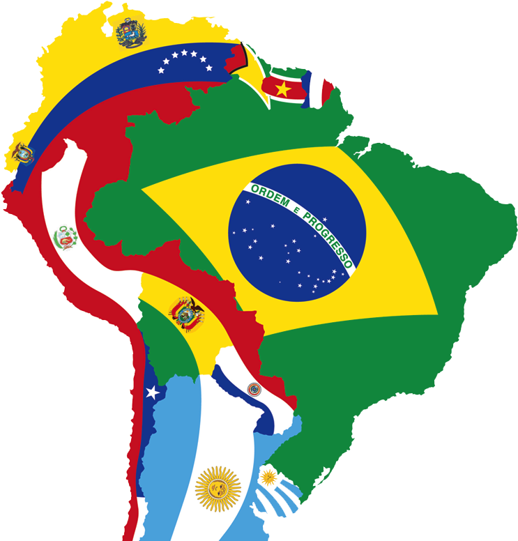 Download South America - Political Map For Latin American - HD ...