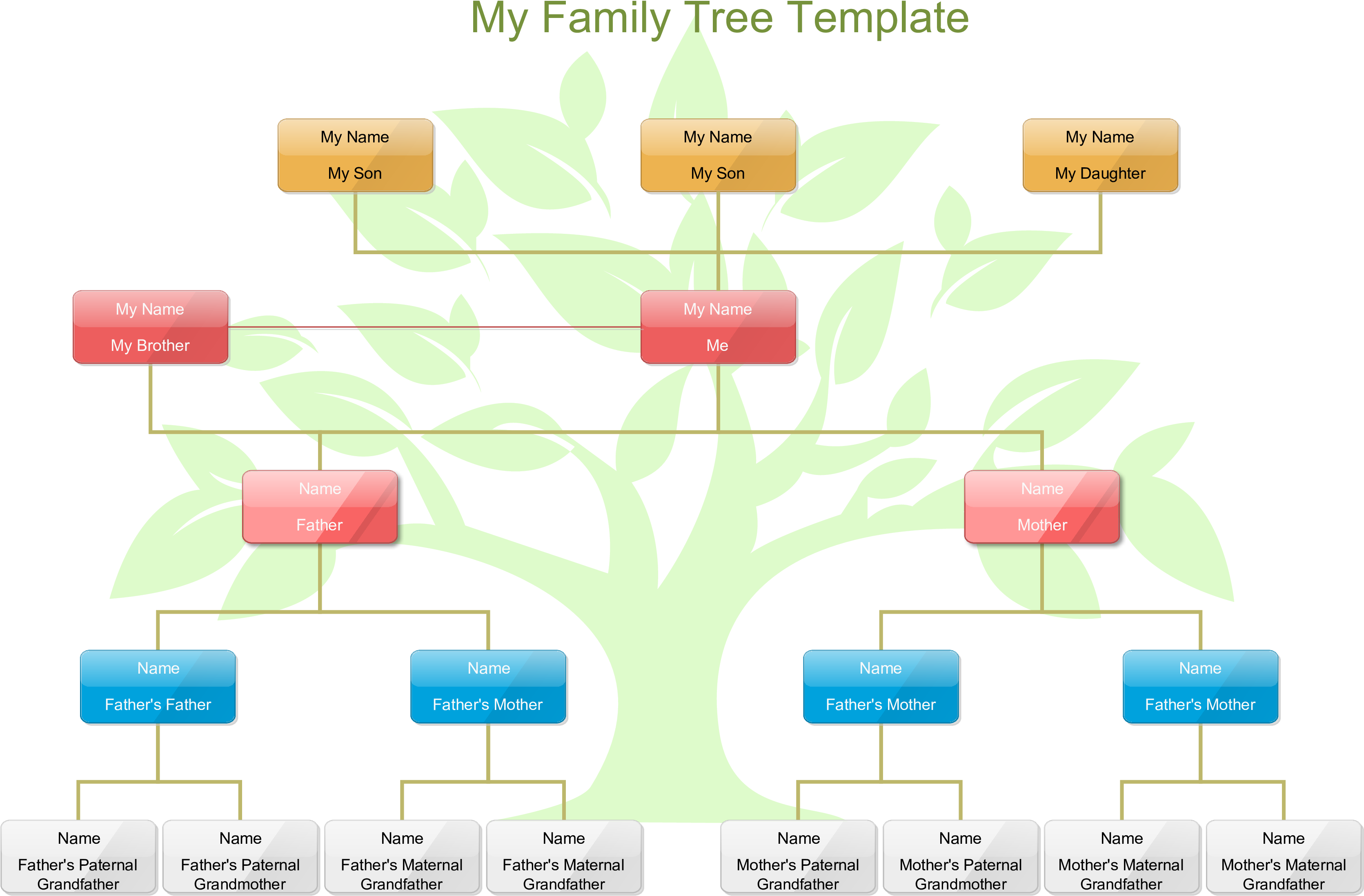 Download Family Tree With Pictures Template - Genealogy Example - HD ...