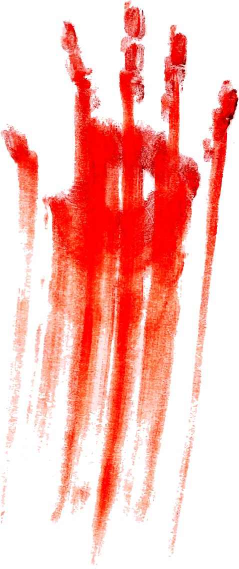 Download Bloody-hand - Bloody Handprint - HD Transparent PNG - NicePNG.com