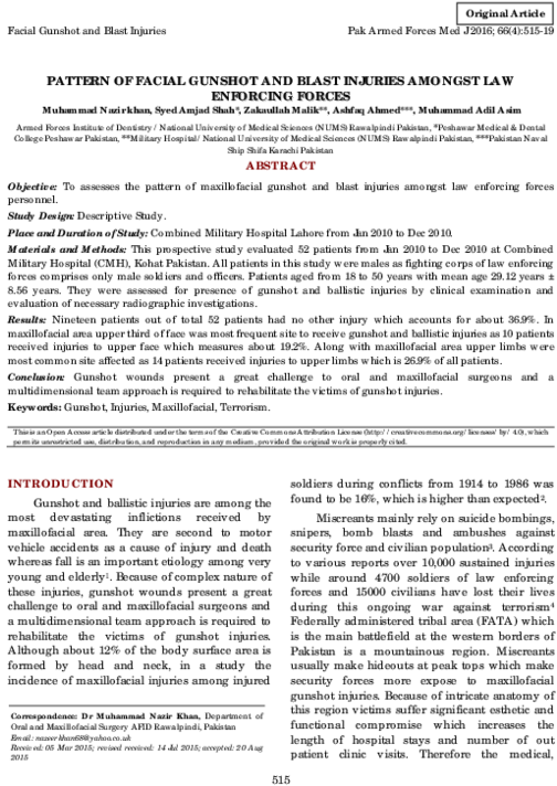 Download HD Facial Gunshot And Blast Injuries - Document Transparent ...