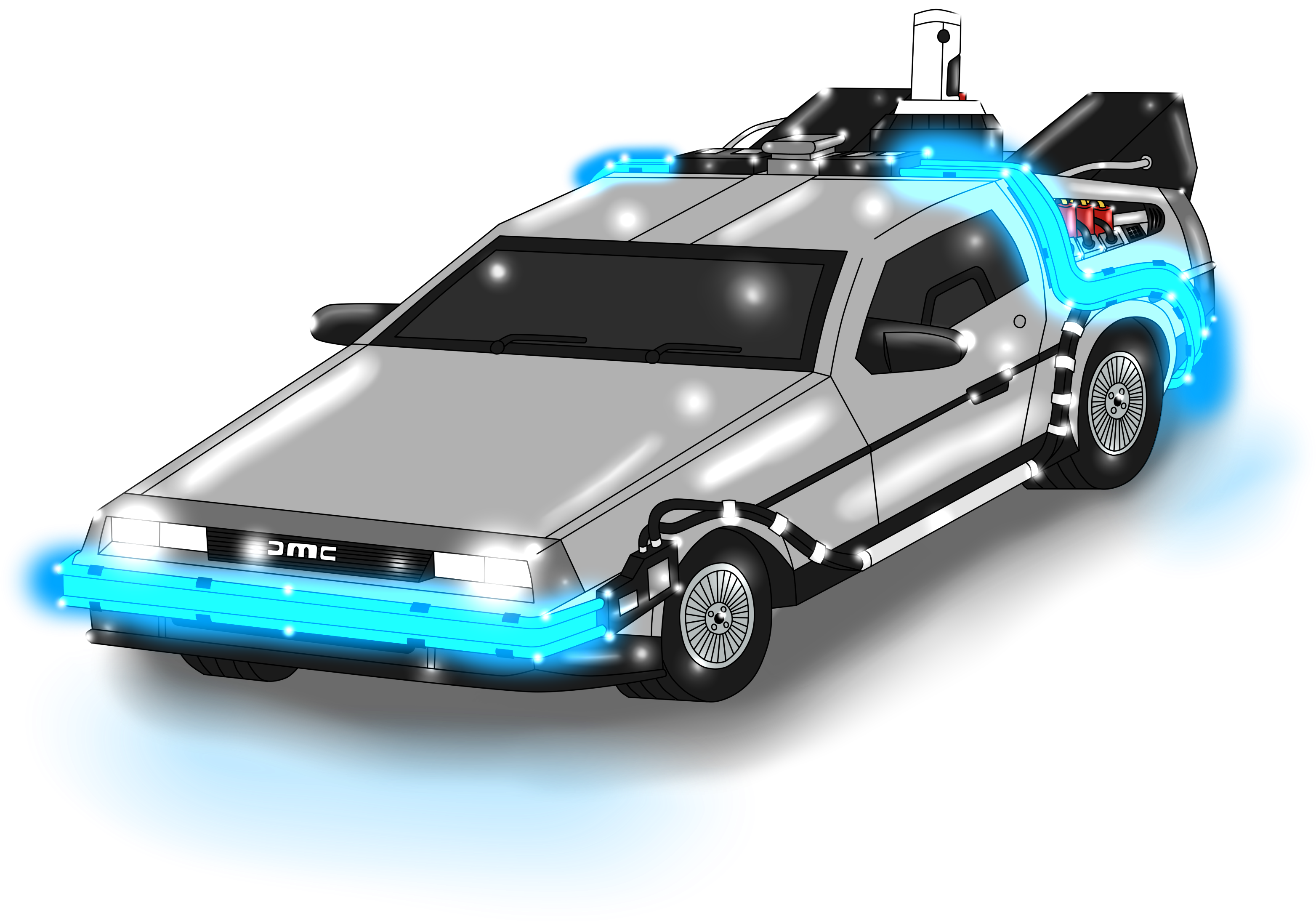 Download HD Delorean - Render - Police Car Transparent PNG Image ...