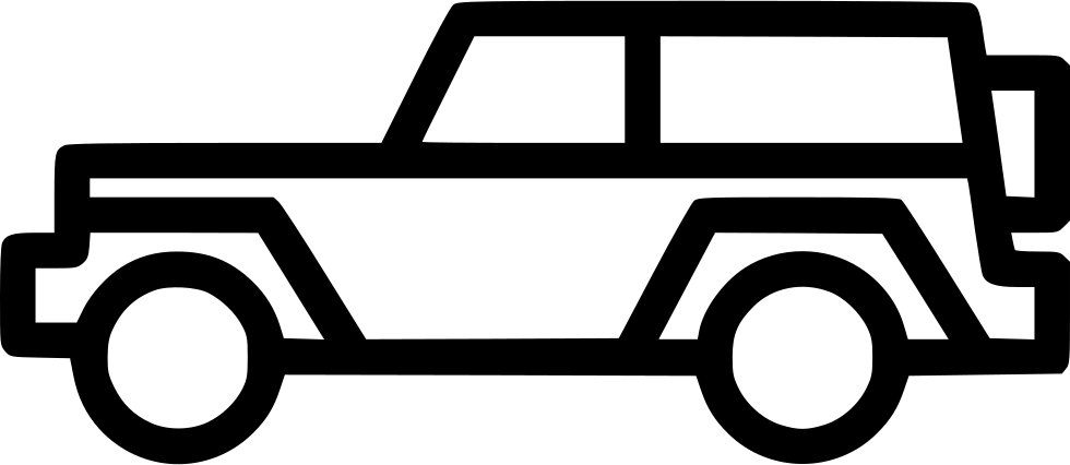Download HD Png File Svg - Jeepney Clipart Black And White No ...