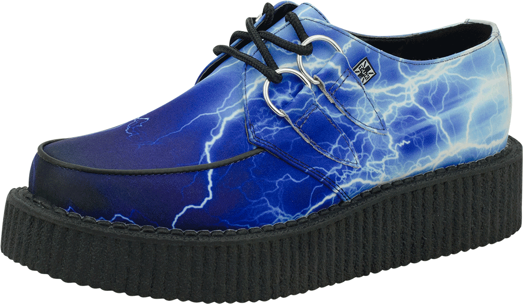 Download Vegan Blue Lightning Creepers - Blue Lightning Shoes - HD ...