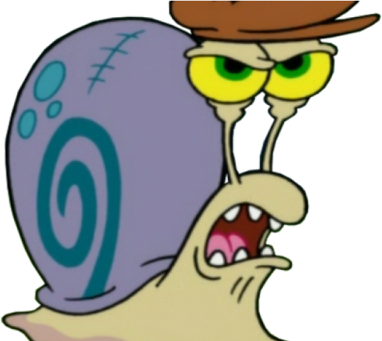 Download HD Snail Clipart Angry - Gary The Snail Angry Transparent PNG ...