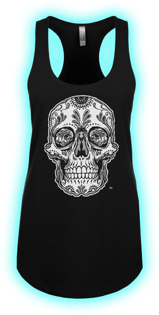 Download Skull Ideal Tank Front - HD Transparent PNG - NicePNG.com