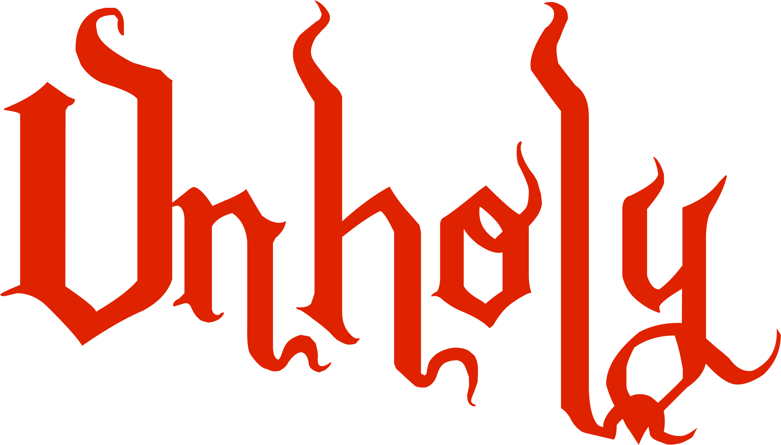 Download HD Unholylogo V=1545093992 - Calligraphy Transparent PNG Image ...